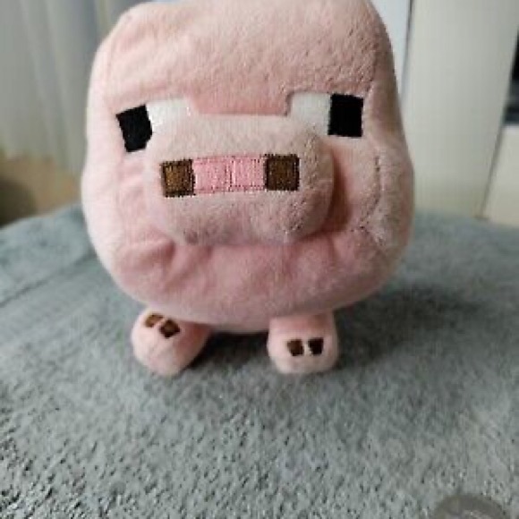 Mojang | Toys | Mojang Minecraft Plush Pink Pig 6 Stuffed Animal Beanie ...